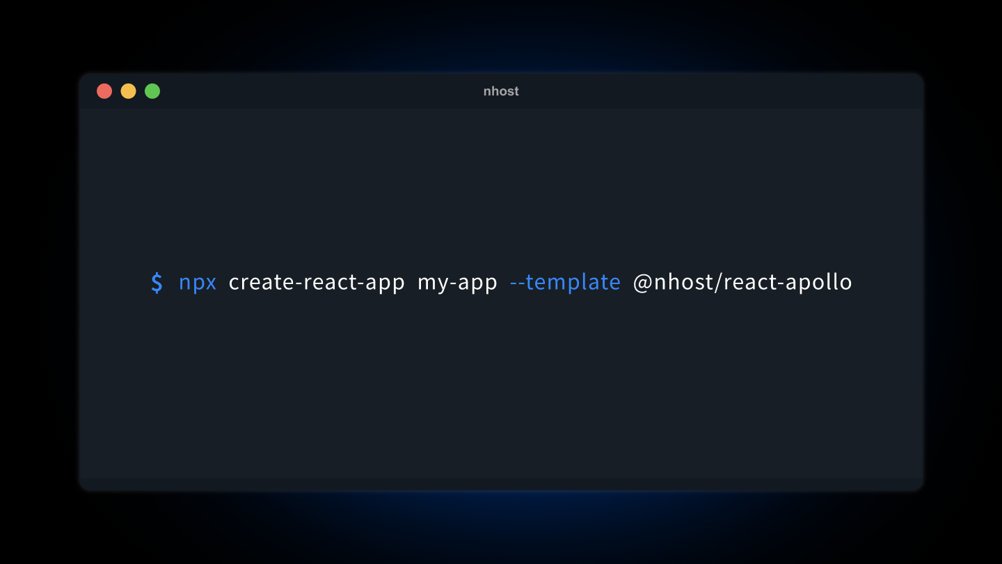 New React Template and Example Project | Nhost