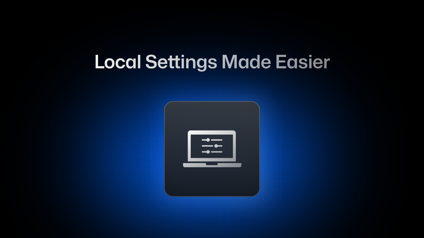 Local Settings Made Easier | Nhost